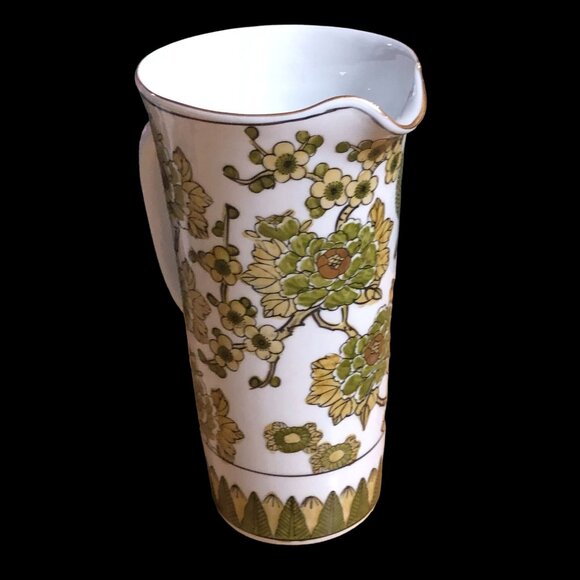 Gold Imari | Accents | Gold Imari Hand Painted Peacocks Tall Water ...